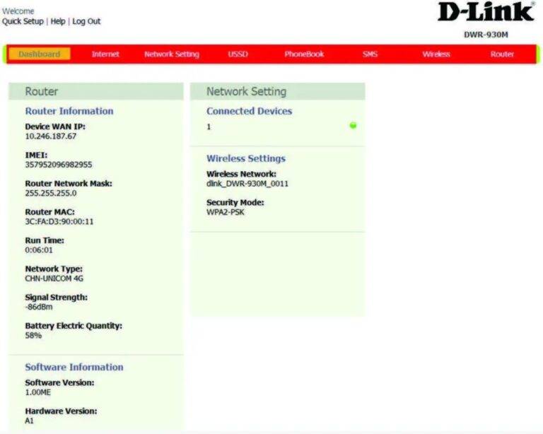 آموزش تنظیم مودم دی لینک مدل DWR-930M